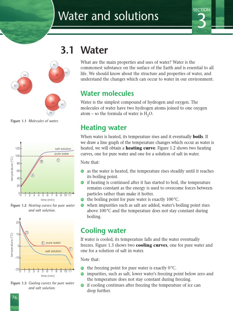 Properties and Uses of Water | PDF | Ph | Water