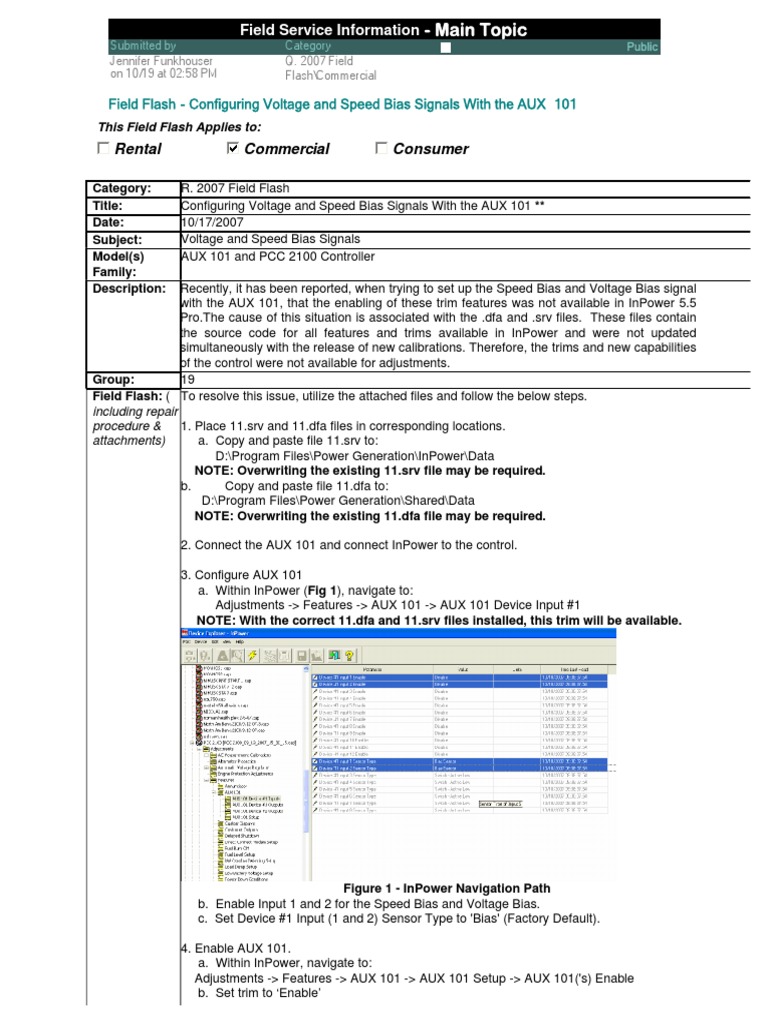 Field Flash - Configuring Voltage and Speed Bias Signals With The AUX ...