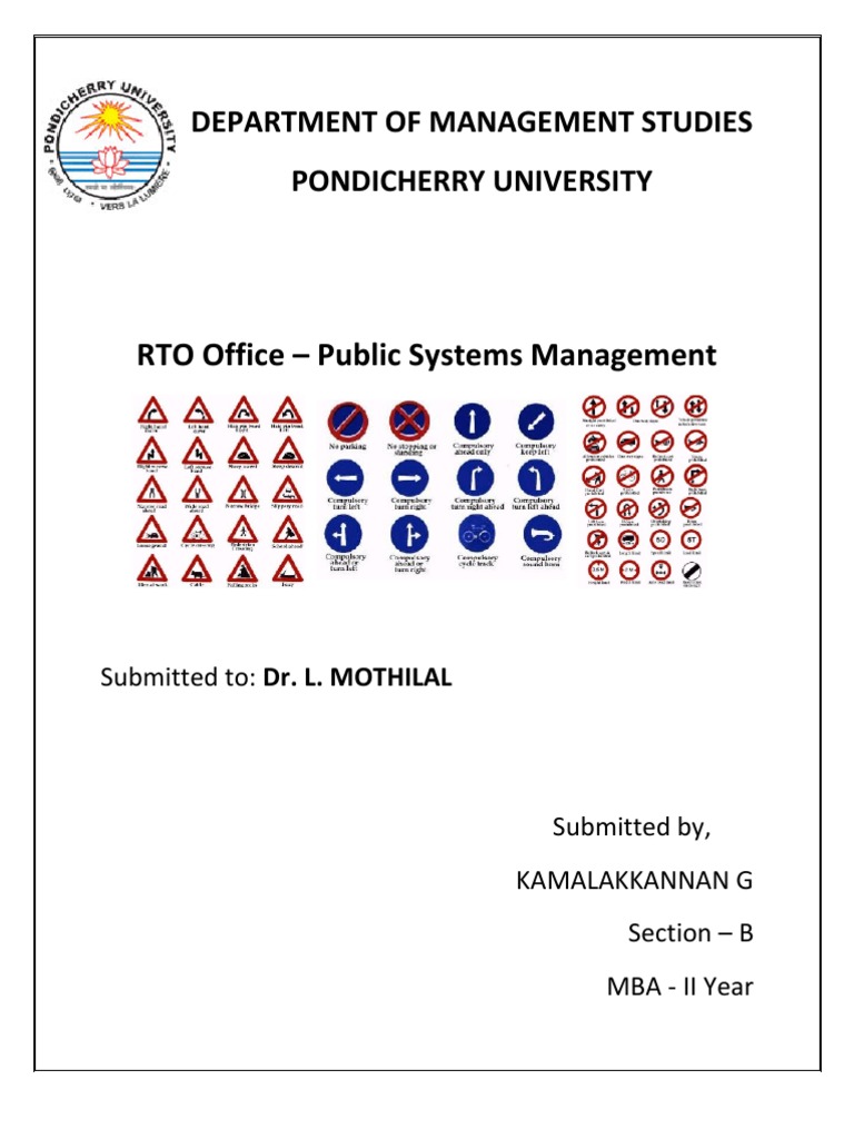 RTO Office | PDF | Driver's License | License