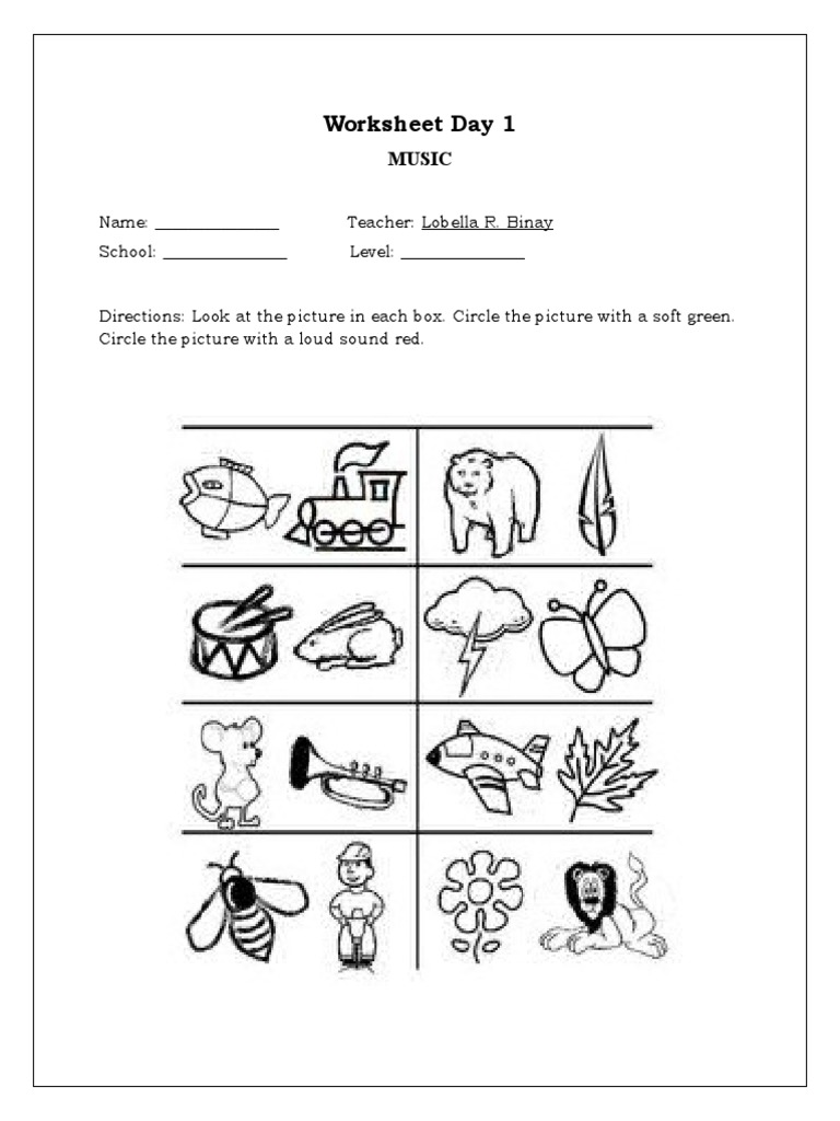 Music Worksheets | PDF