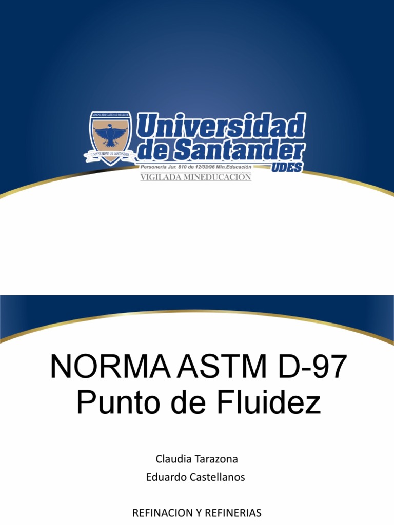 Astm - D 97 | PDF | Petróleo | Temperatura