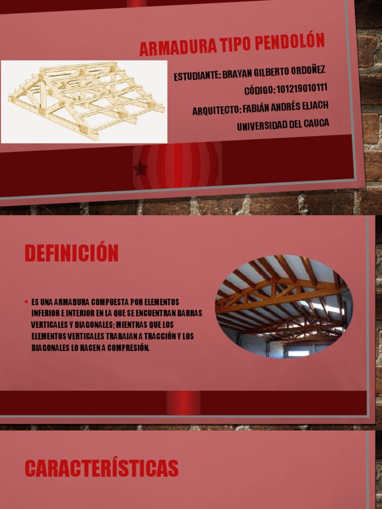 Armadura Pendolón: Definición y Ventajas | PDF