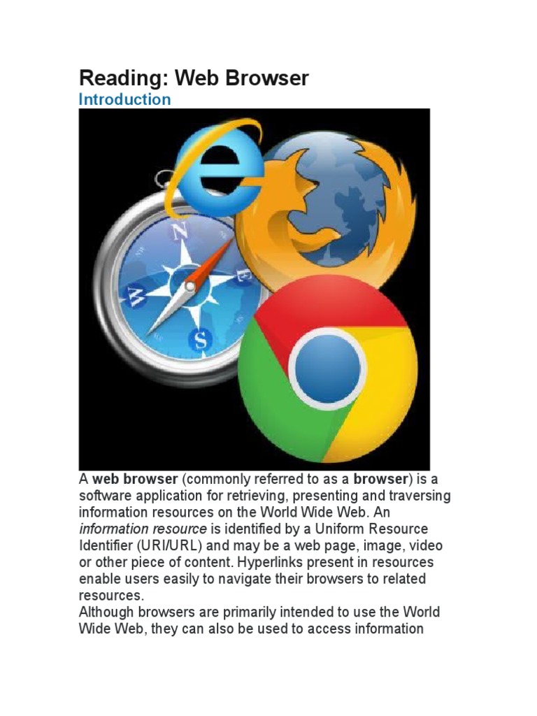 Module 4 - Reading6 - Web - Browser | PDF | Internet Explorer | Hyperlink