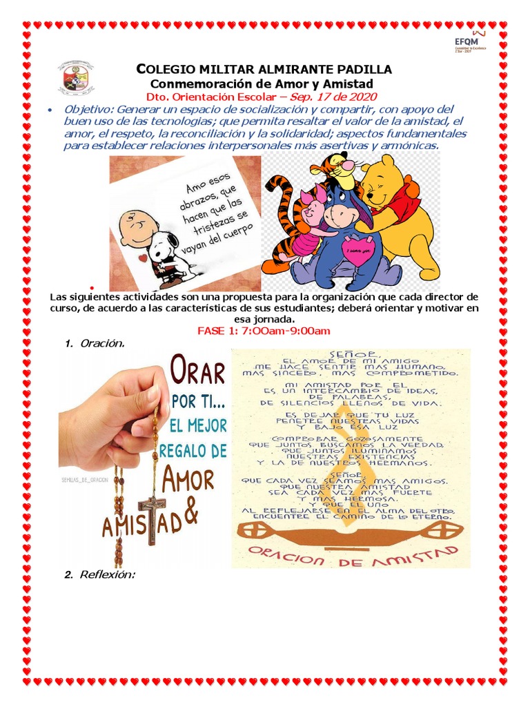 Actividades de Amor y Amistad | PDF | Amistad | Rosa