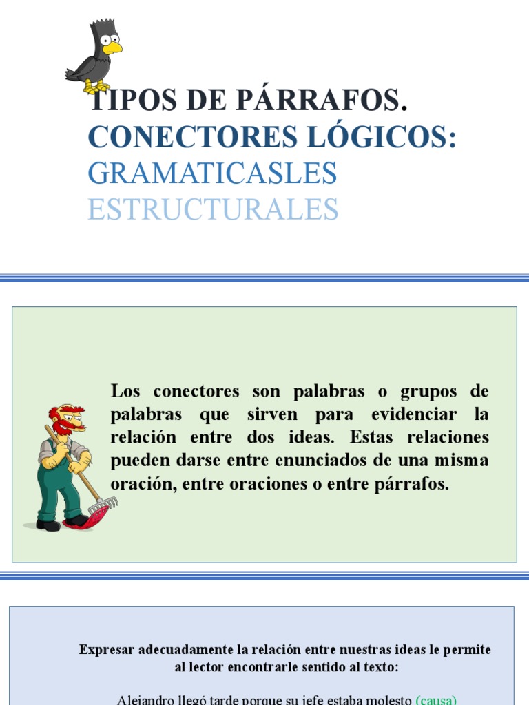 Ejemplos de Párrafos con Conectores | PDF | Oración (Lingüística ...