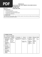 Session Plan (Dressmaking NC II) | PDF | Lecture | Clothing