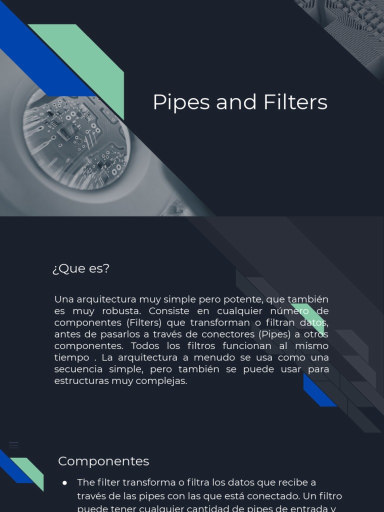 Pipes and Filters: Una potente arquitectura de procesamiento de datos ...
