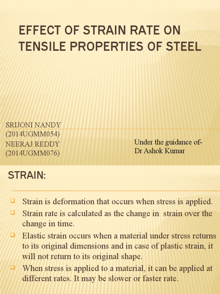 Final | PDF | Deformation (Engineering) | Ultimate Tensile Strength