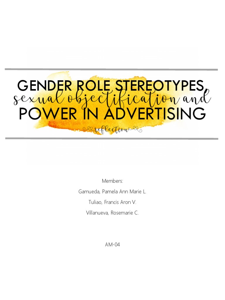 Gender Roles & Power in Ads | PDF