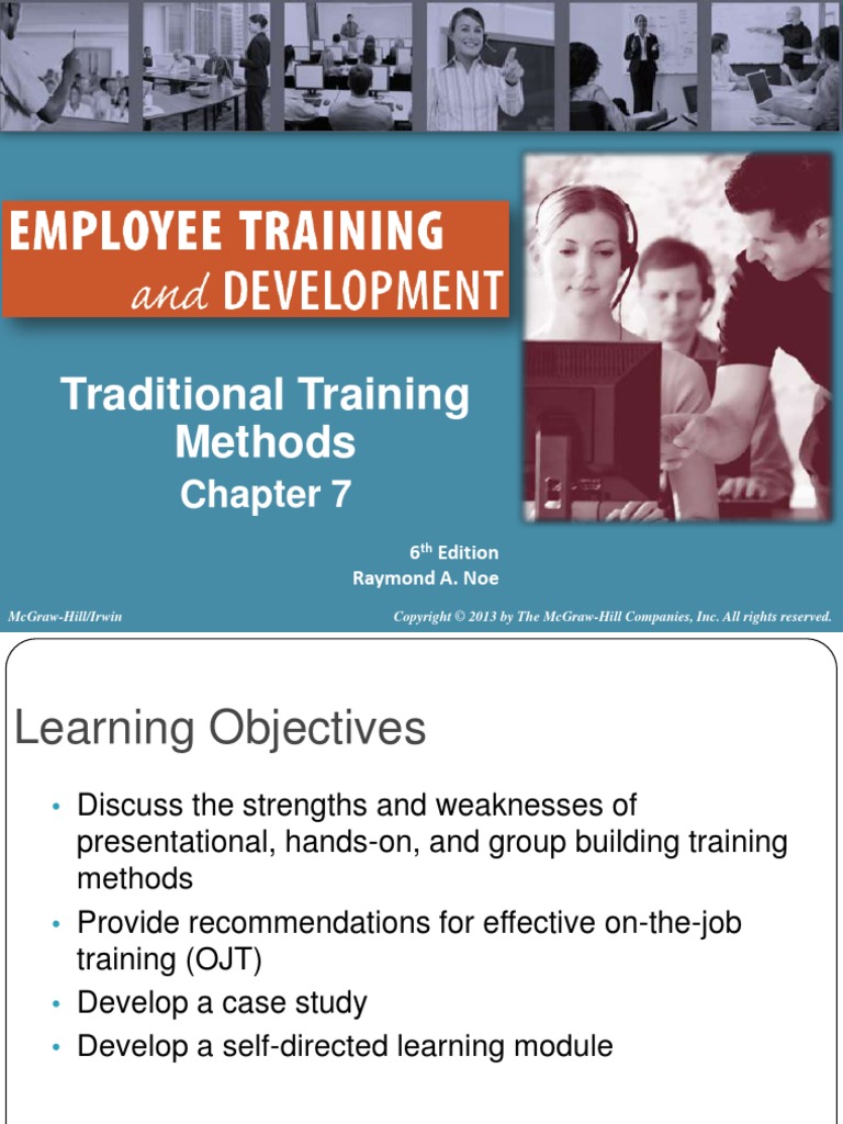 Traditional Training Methods: 6 Edition Raymond A. Noe | PDF | Learning ...