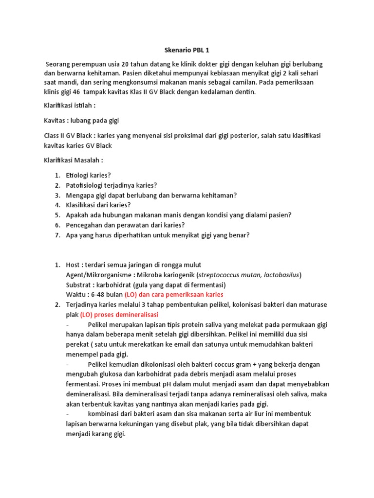 PBL 1 Tutorial 7 Blok 7 | PDF