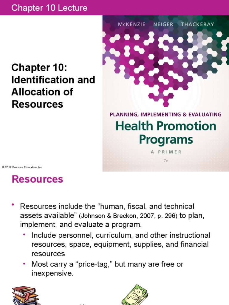 Identification and Allocation of Resources: © 2017 Pearson Education ...