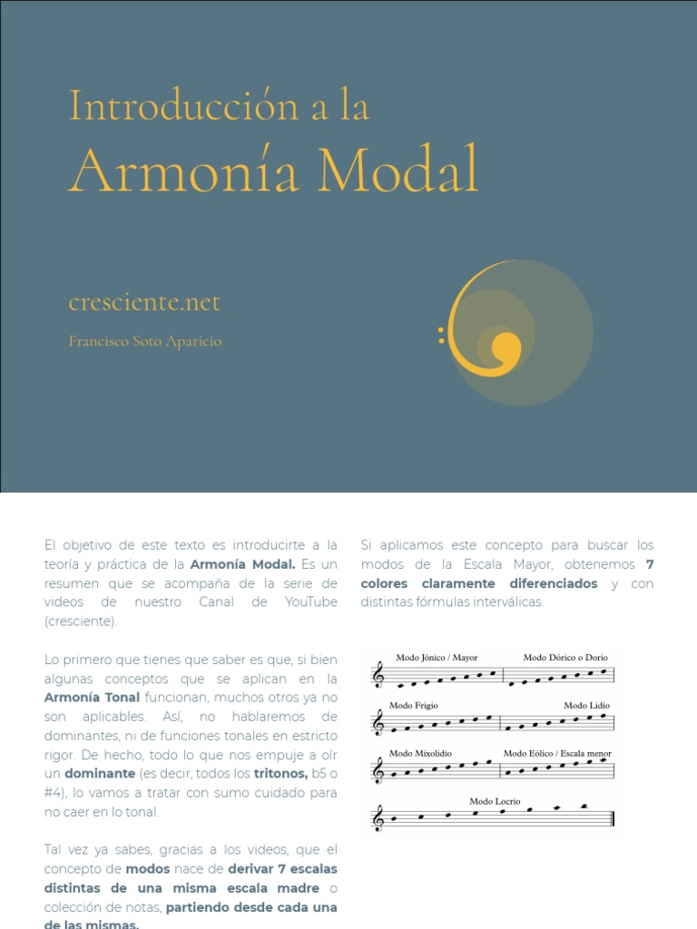 Introduccion A La Armonia Modal PDF | PDF | Acorde (Música) | Escala ...
