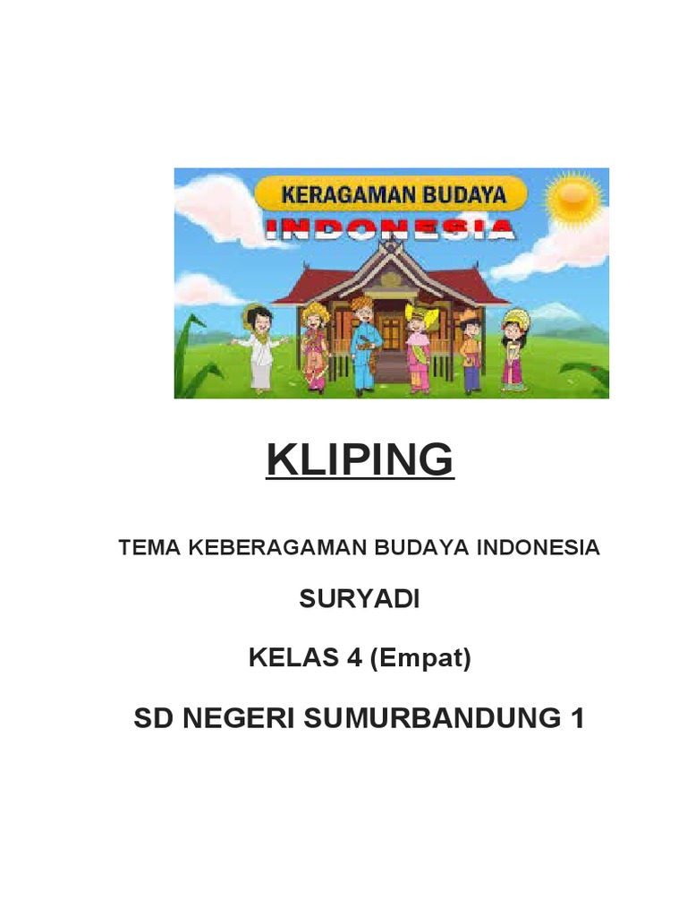 Kliping Keanekaragaman Budaya Indonesia | PDF