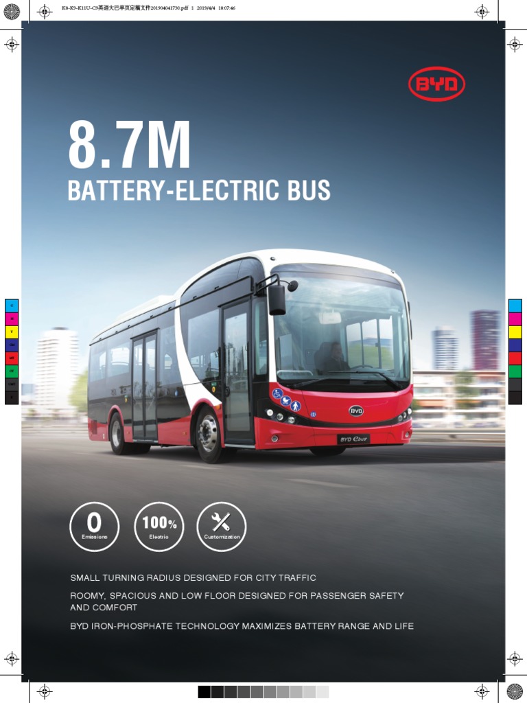 BYD Electric Bus Specifications | PDF