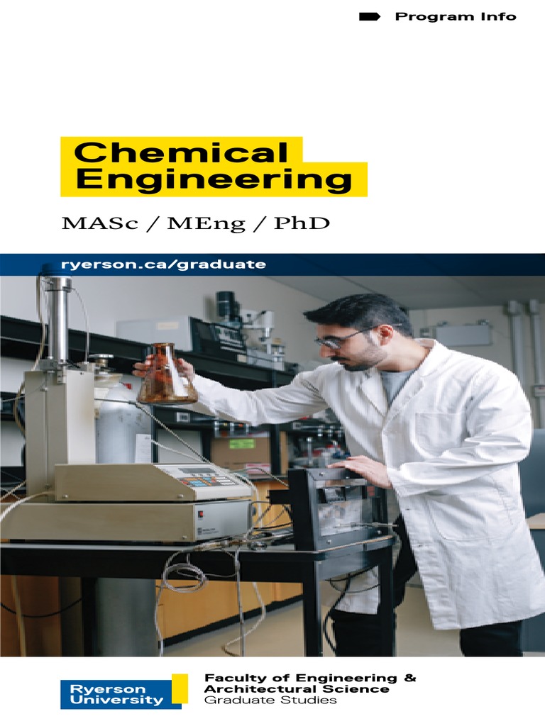 Chemical Engineering: Masc / Meng / PHD | PDF | Chemical Engineering ...