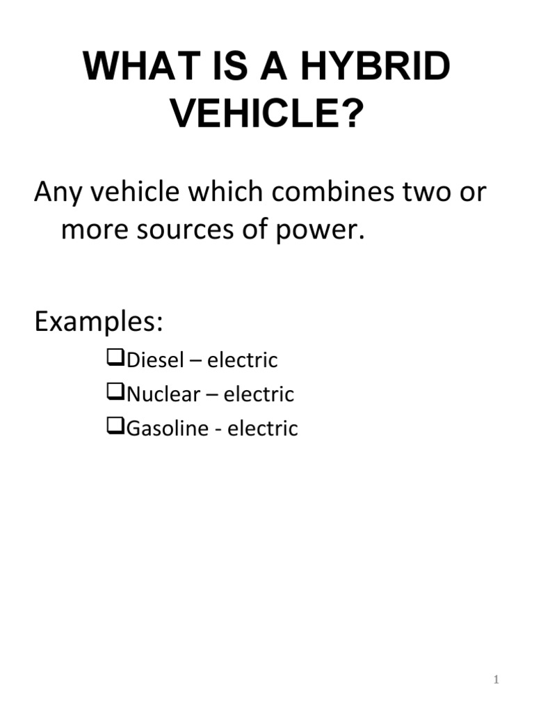 Hybride Vichele | PDF | Hybrid Vehicle | Electric Vehicle