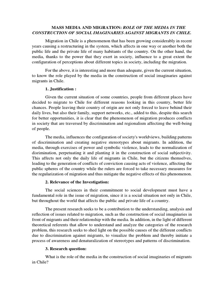 Media's Impact on Migrant Perceptions | PDF | Stereotypes | Human Migration