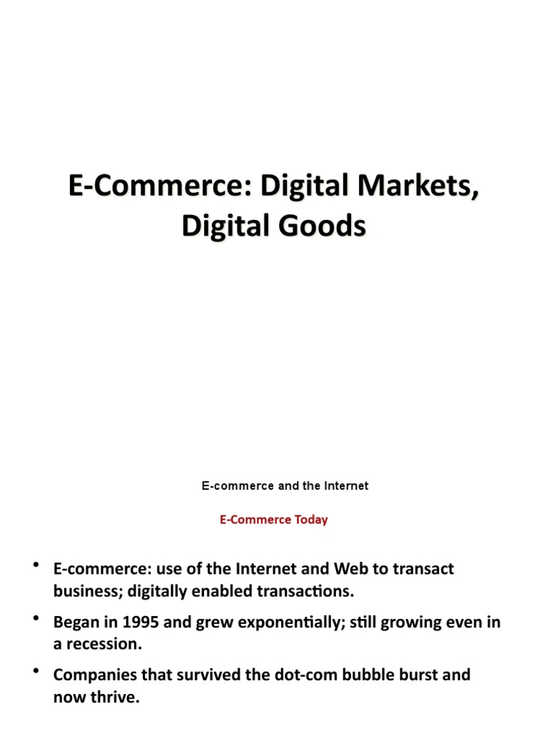 E Commerce | PDF | Electronic Data Interchange | E Commerce