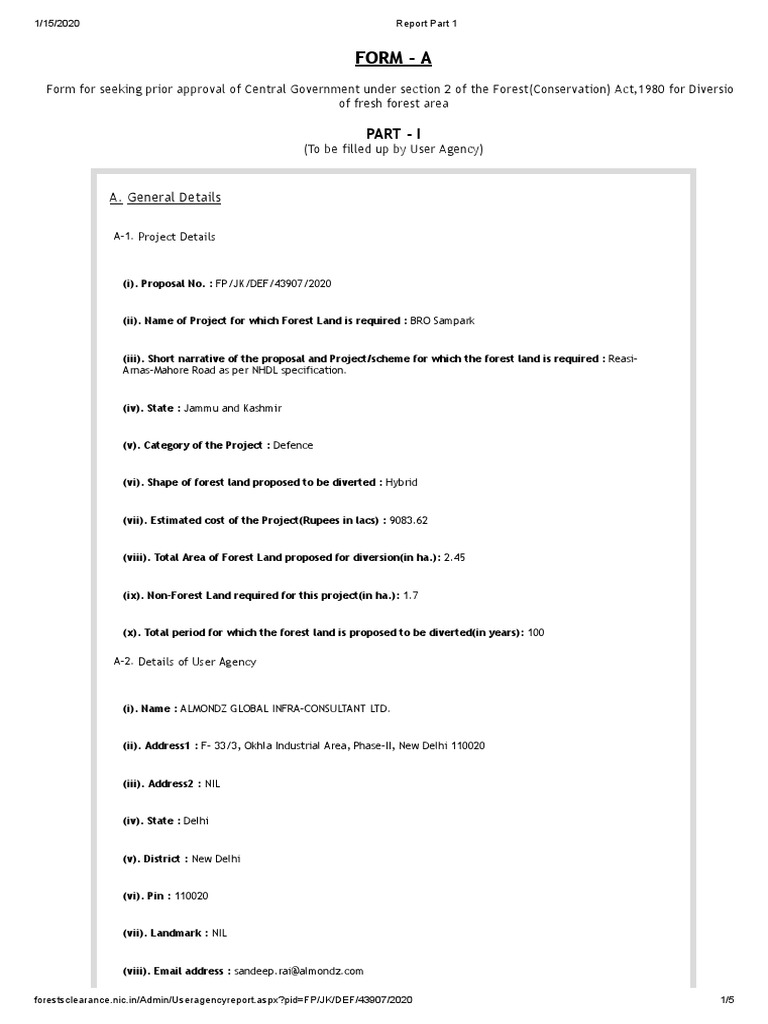 Forest Clearance | PDF | Business