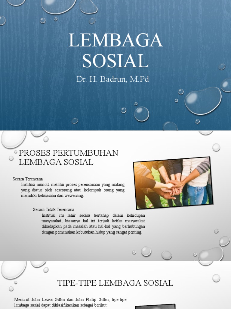 LEMBAGA SOSIAL (Jenis Lembaga Sosial) | PDF