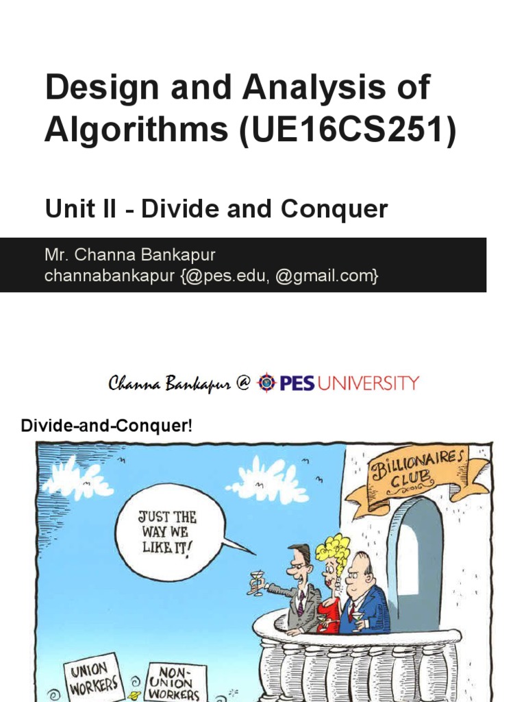 Divide and Conquer DAA | PDF | Algorithms And Data Structures ...