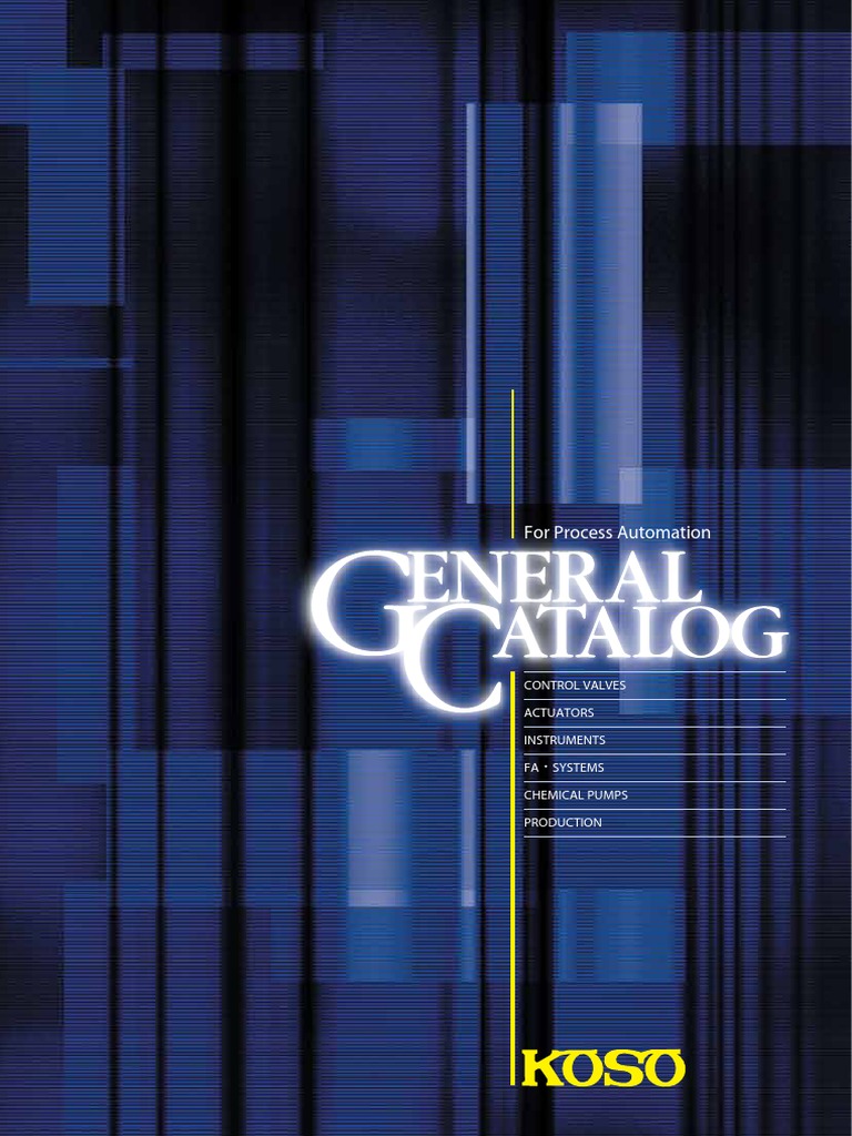 KOSO General Catalog | PDF | Valve | Actuator