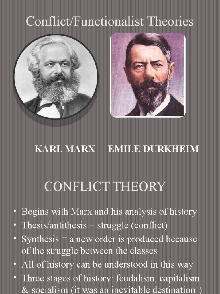 Conflict and Functionalist Theory | PDF | Karl Marx | Scientific Theories