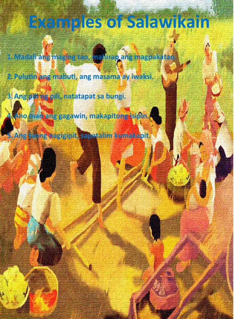Examples of Salawikain | PDF