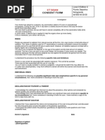 CT Contrast Patient Screening and Consent Form | PDF | Ct Scan | Allergy