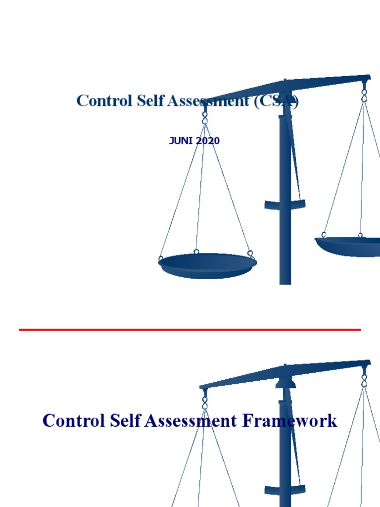 Control Self Assessment (CSA) : JUNI 2020 | PDF | Governance | Risk