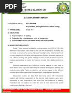 Lib Hub Accomplishment Report Template 1 | PDF | Libraries | School Library