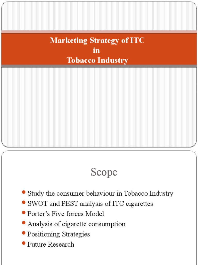 Marketing Strategy of ITC | PDF | Cigarette | Tobacco