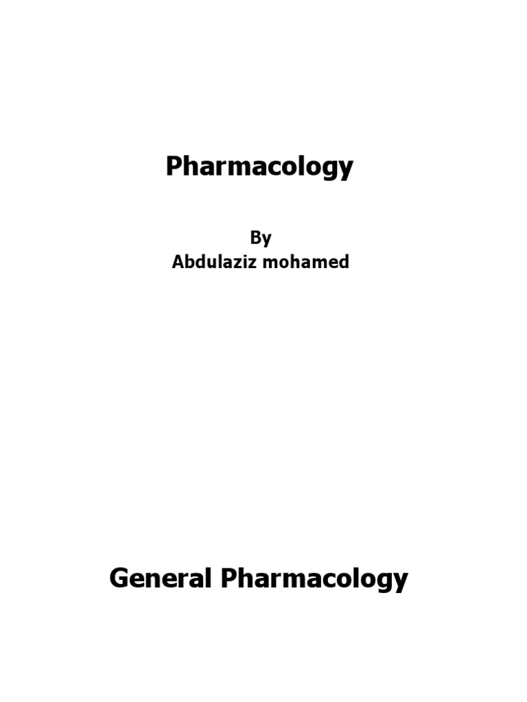 Chapter 1 Introduction Pharmacology | PDF | Pharmacology | Pharmacokinetics