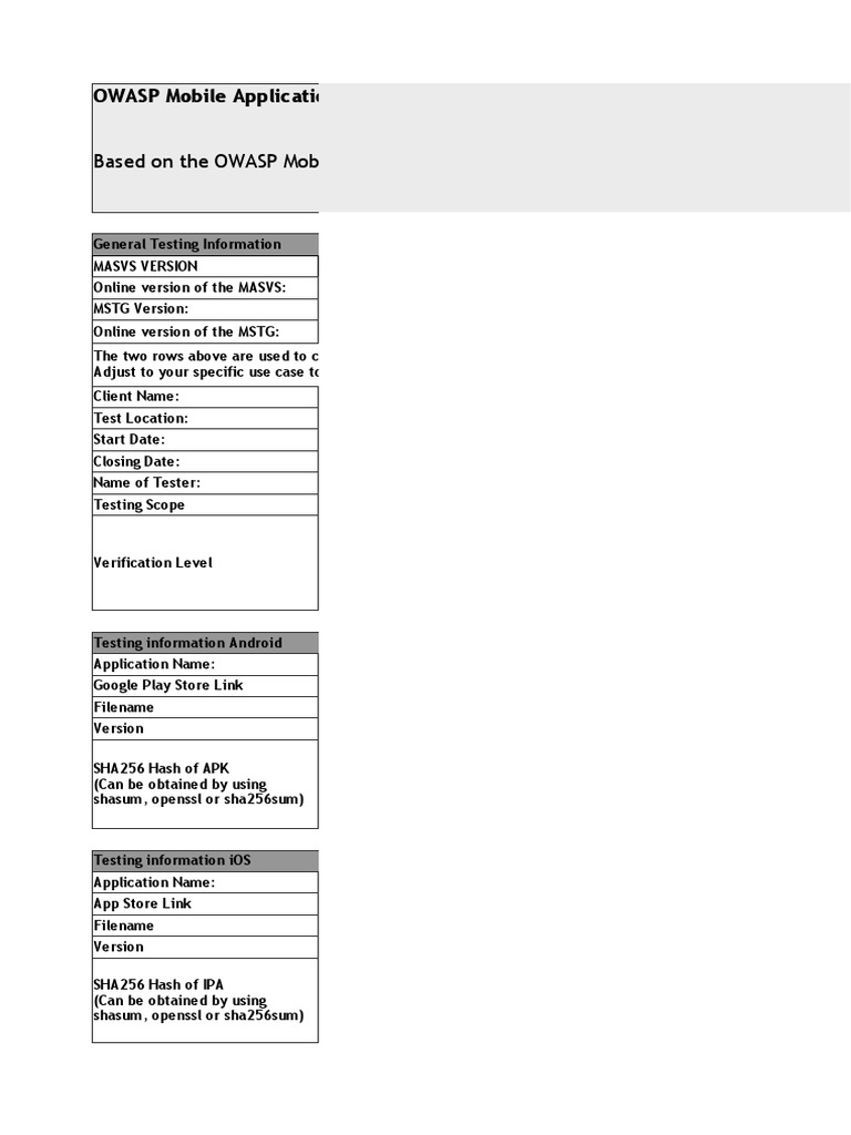 Mobile App Security Checklist-English 1.2 | PDF | Password | Cryptography