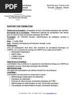 Rapport de Formation | PDF