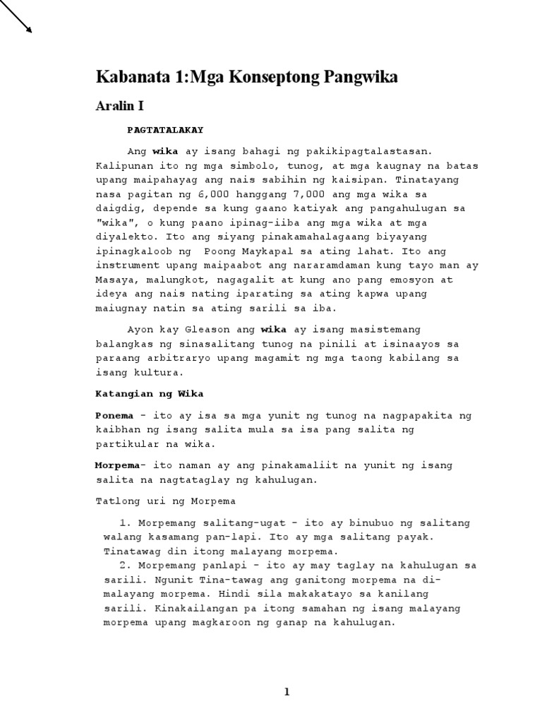 Filipino Module Final | PDF