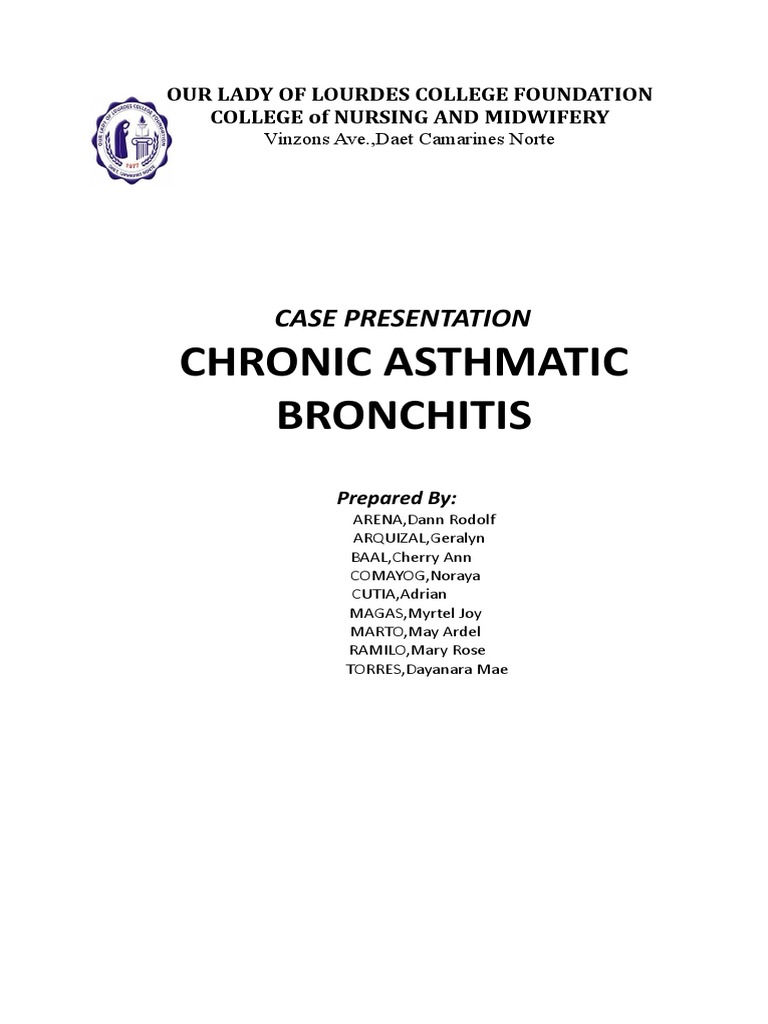 Chronic Asthmatic Bronchitis Case Study | PDF | White Blood Cell | Lung