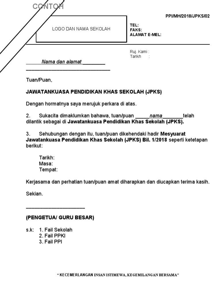 Surat Lantikan JPKS | PDF