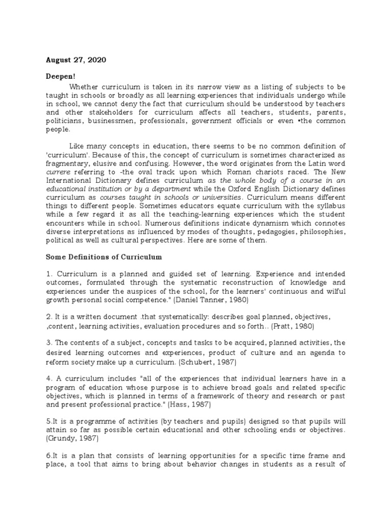 Deepen Module 2 | PDF | Curriculum | Behavior Modification