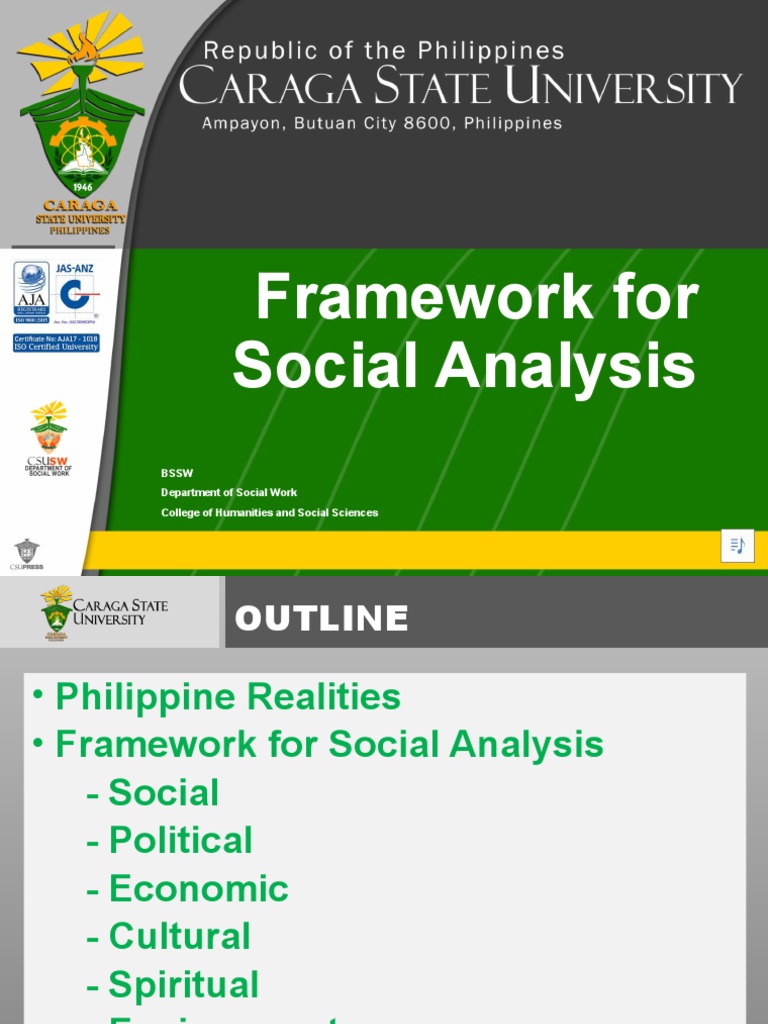 Framework For Social Analysis: BSSW Department of Social Work College ...