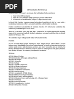 1986 Freedom Constitution Overview | PDF