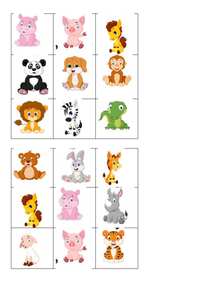 Lotería de Animales para Imprimir PDF | PDF