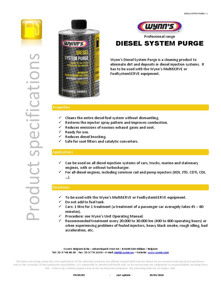 Diesel System Purge - EN 2 | PDF | Diesel Engine | Fuel Injection