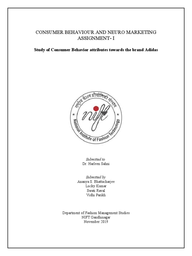 Adidas Consumer Behavior Study | PDF | Motivation | Motivational