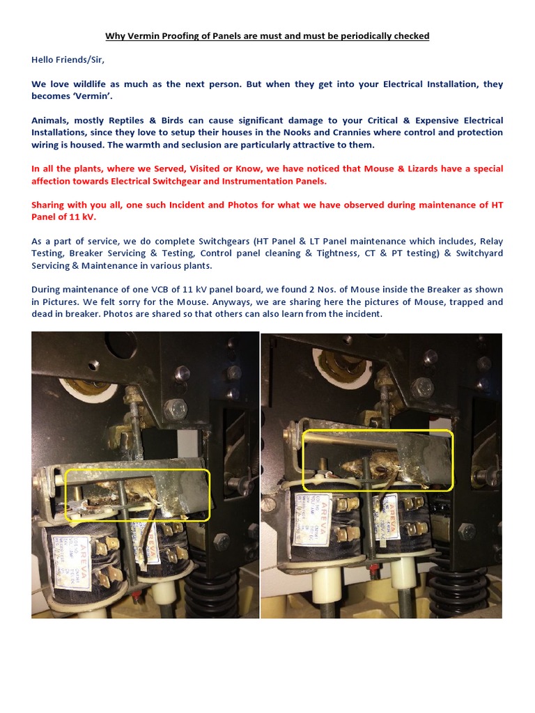 Importance of Vermin Proofing Panels | PDF | Electrical Components ...