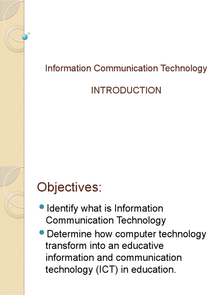 Information Communication Technology | PDF | Information And ...