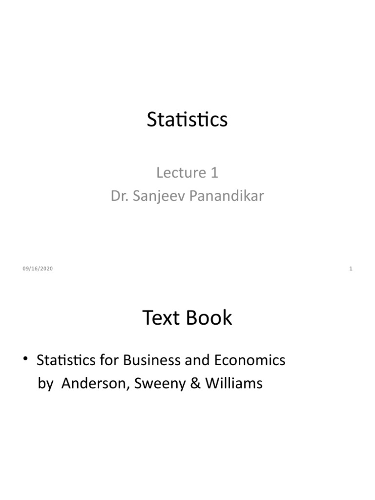 Business Statistics 1 | PDF | Level Of Measurement | Time Series