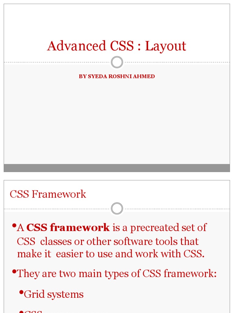 Advanced CSS: Layout: by Syeda Roshni Ahmed | PDF