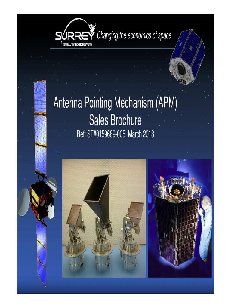 Antenna Pointing Mechanism Sales Brochure PDF | PDF | Electric Motor | Wireless